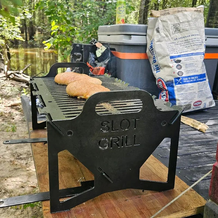 Slot Grill - Collapsible BBQ Grill for Easy Storage Steel – starfreshi
